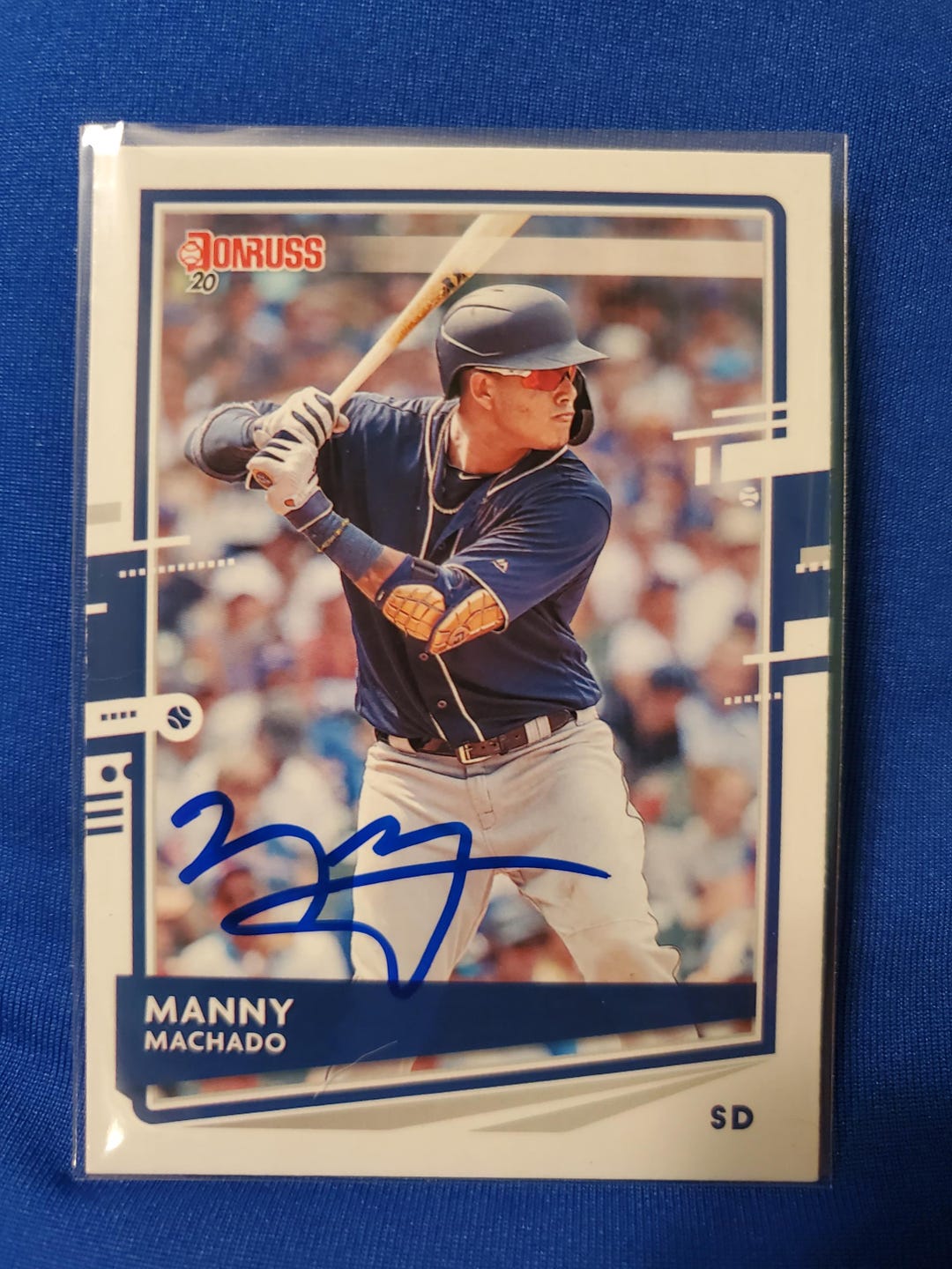 Manny Machado Authentic Hand Signed 2020 Donruss Card Autographed Los ...