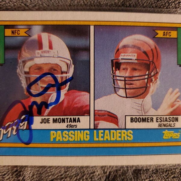 49ers Autograph Football Card - Etsy