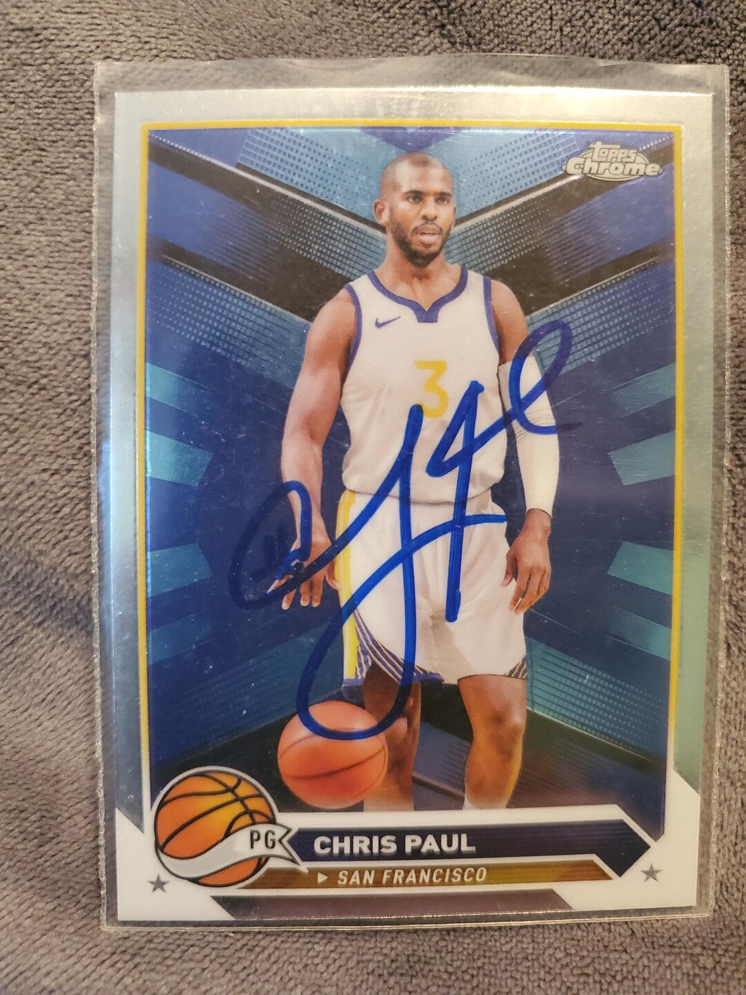 Chris Paul Authentic Hand Signed Topps Chrome Basketball Card ...