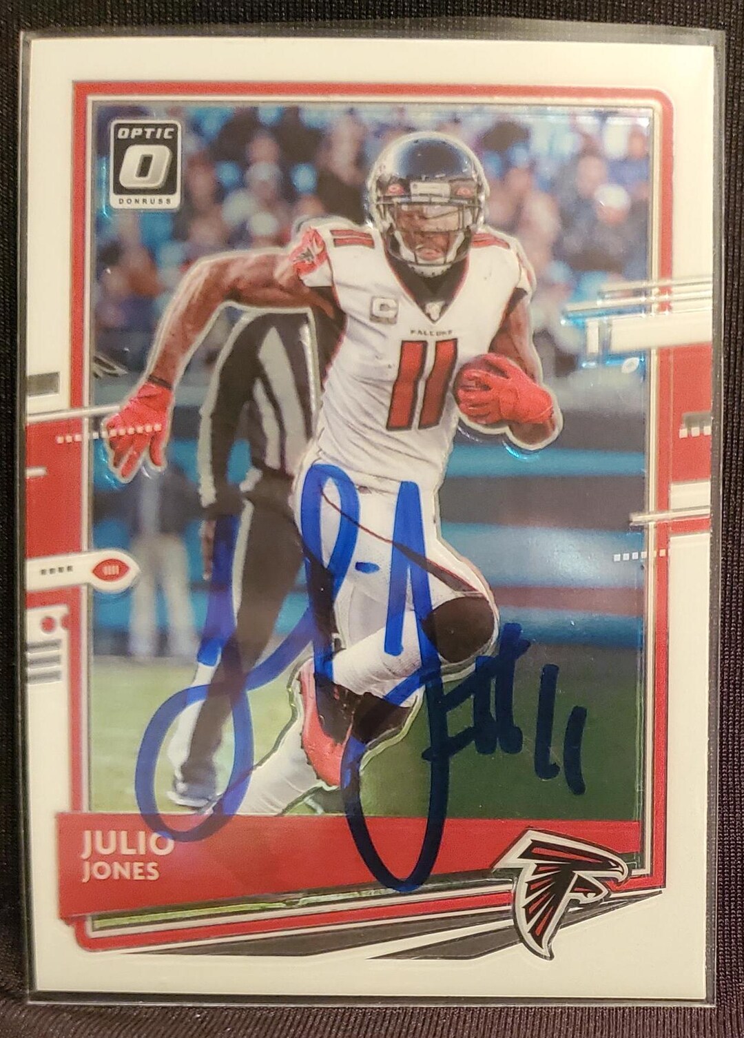 Julio Jones Authentic Hand Signed 2020 Donruss Optic Football Card ...