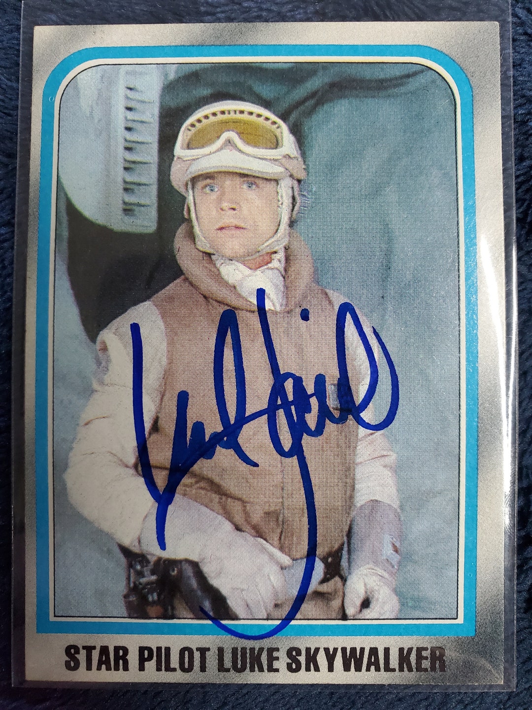 Mark Hamill Authentic Hand Signed 1980 Topps Star Wars the Empire ...