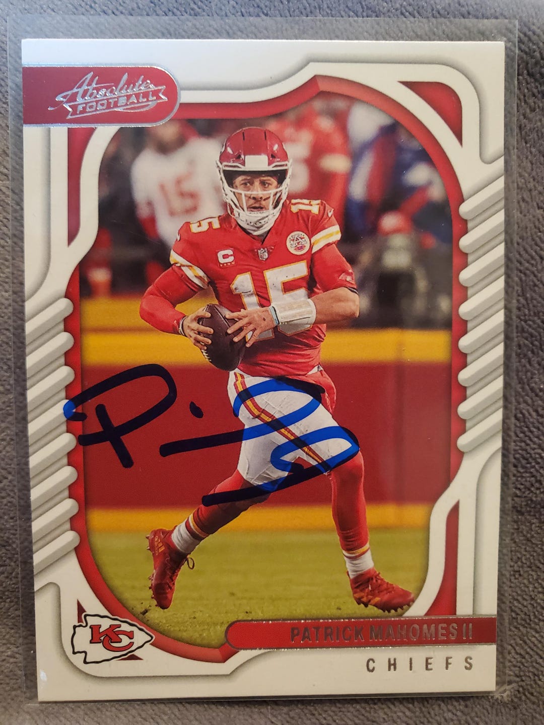 Patrick Mahomes Authentic Hand Signed Panini Card Autographed Future ...