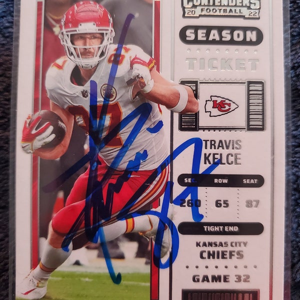 Autograph Travis Kelce - Etsy