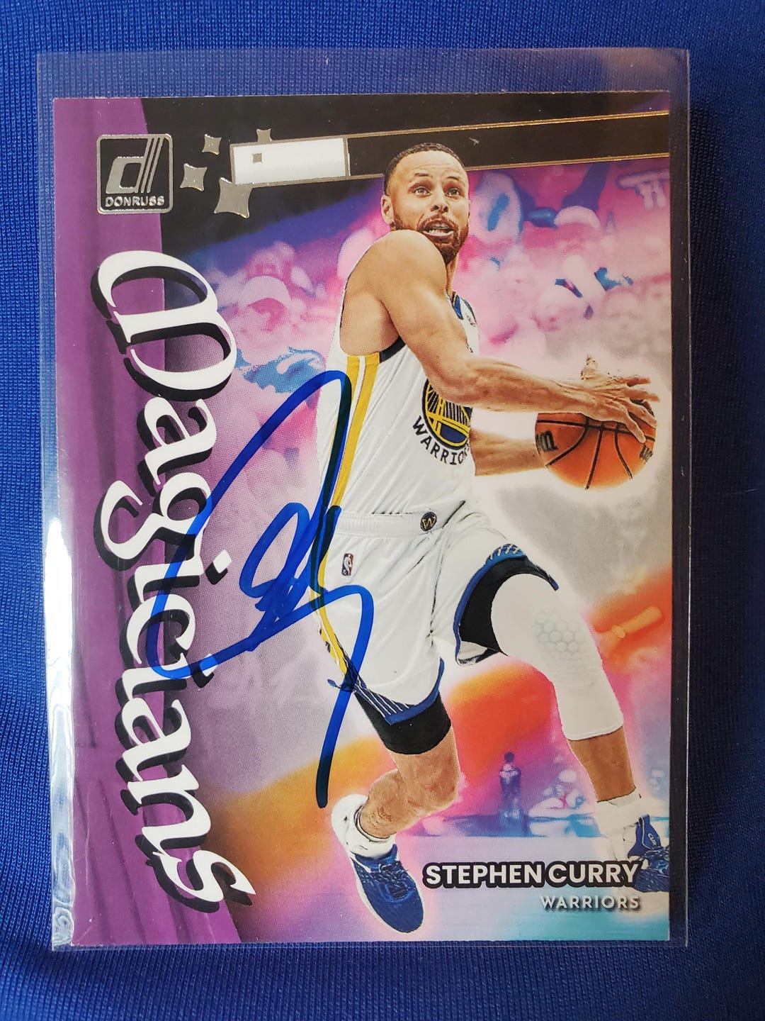 Stephen Curry Authentic Hand Signed Donruss Basketball Card Autographed ...