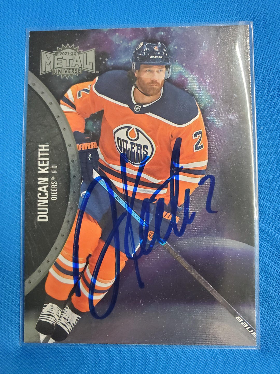 Duncan Keith Authentic Hand Signed 2021 Metal Universe Card Autographed ...