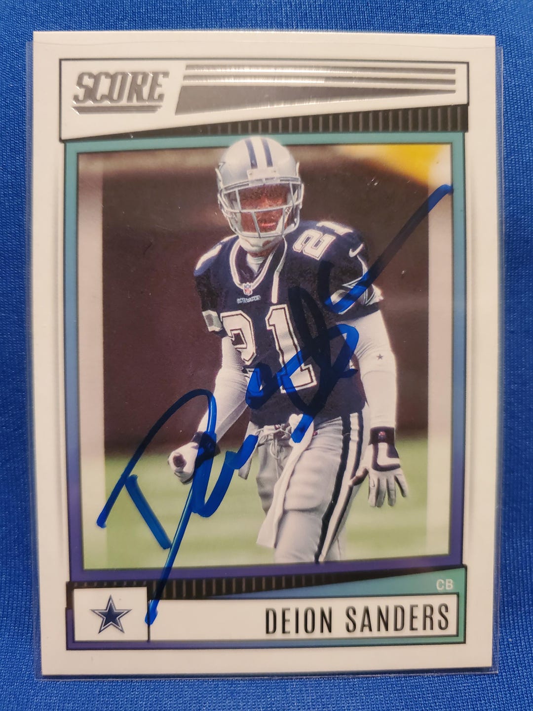 Deion Sanders Authentic Hand Signed 2022 Score Card Autographed HOF ...