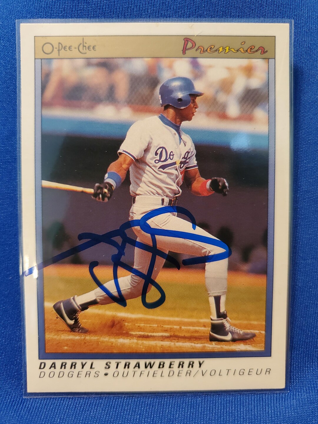Darryl Strawberry Authentic Hand Signed 1991 OPC Premier Baseball Card ...