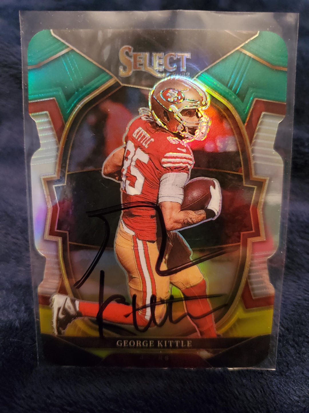 George Kittle Authentic Hand Signed Panini Football Card Autographed ...