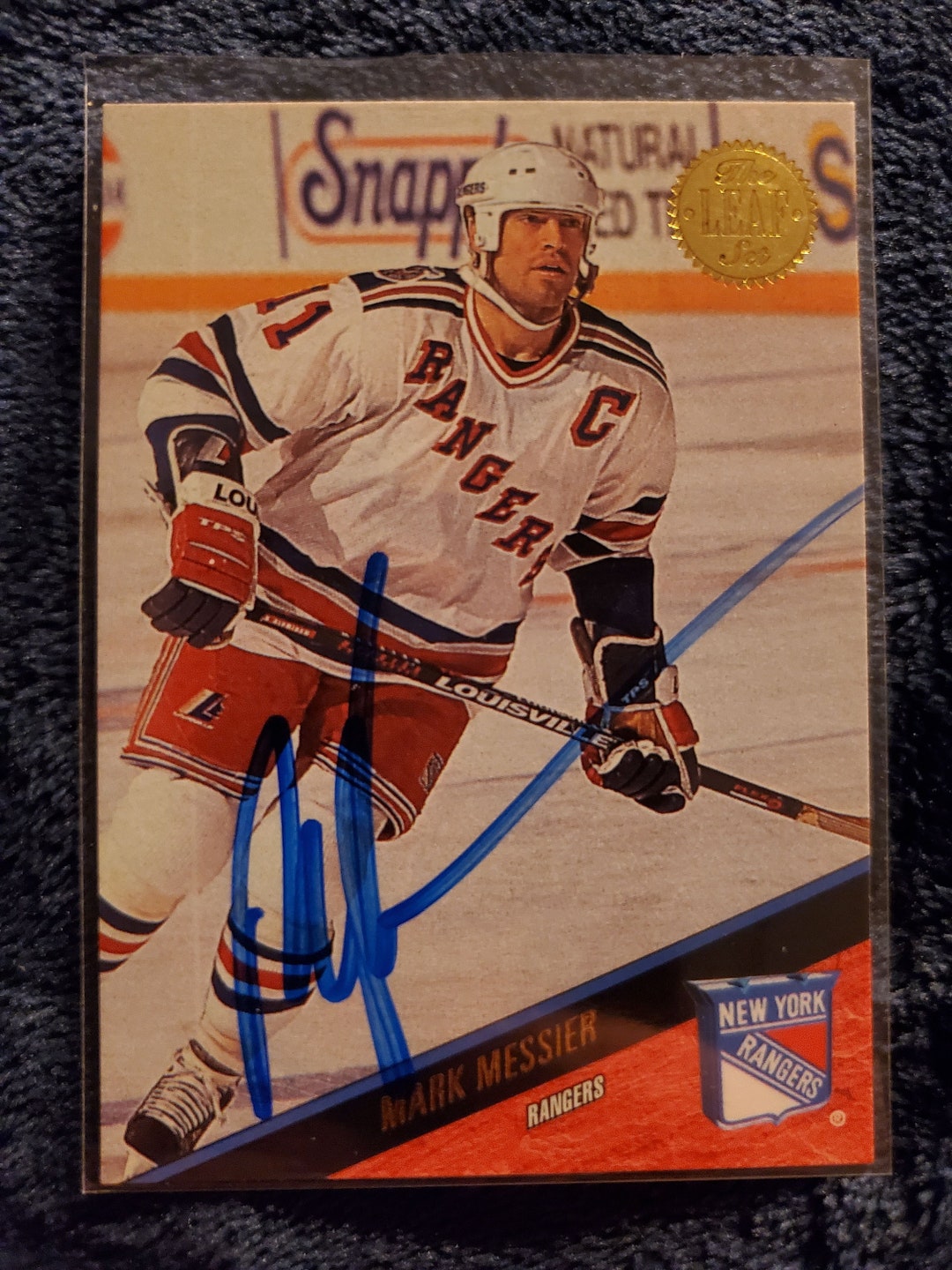 Mark Messier Authentic Hand Signed 1993 Leaf Card Autographed - Etsy
