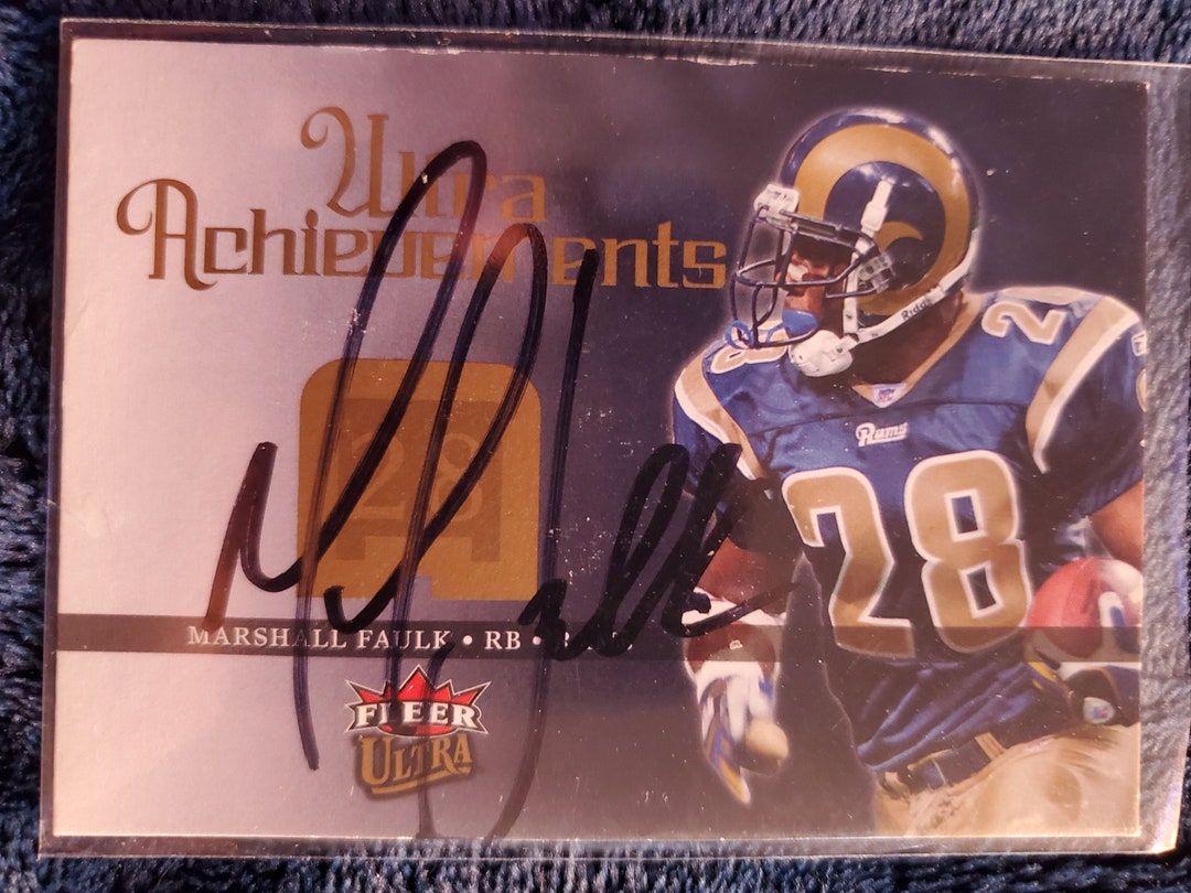 Marshall Faulk Authentic Hand Signed 2006 Fleer Ultra Card Autographed ...