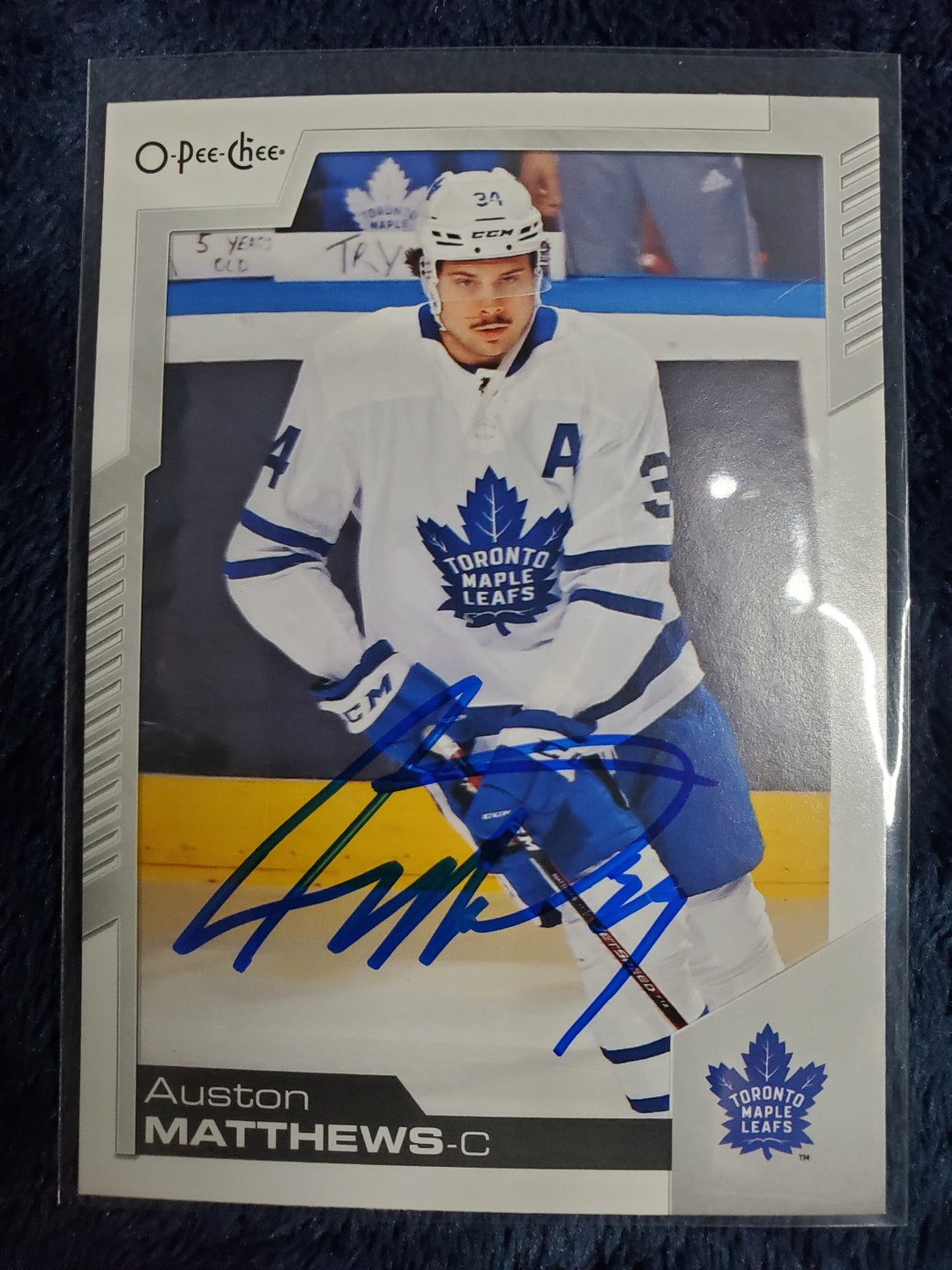Auston Matthews Authentic Hand Signed 2020 OPC Card Autographed Future ...