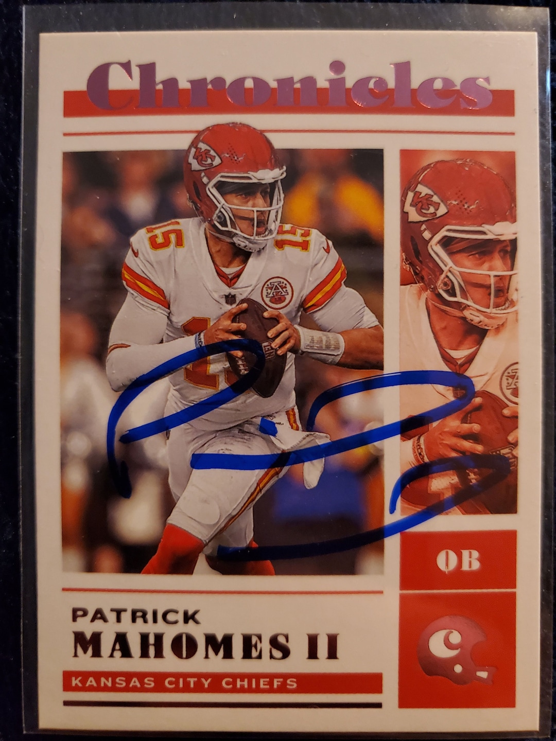 Patrick Mahomes Authentic Hand Signed 2021 Panin2 Card Autographed ...