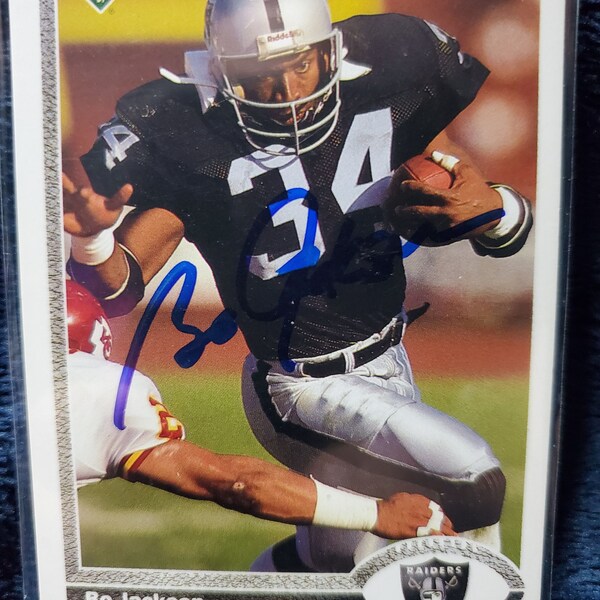 Bo Jackson Signed Card - Etsy