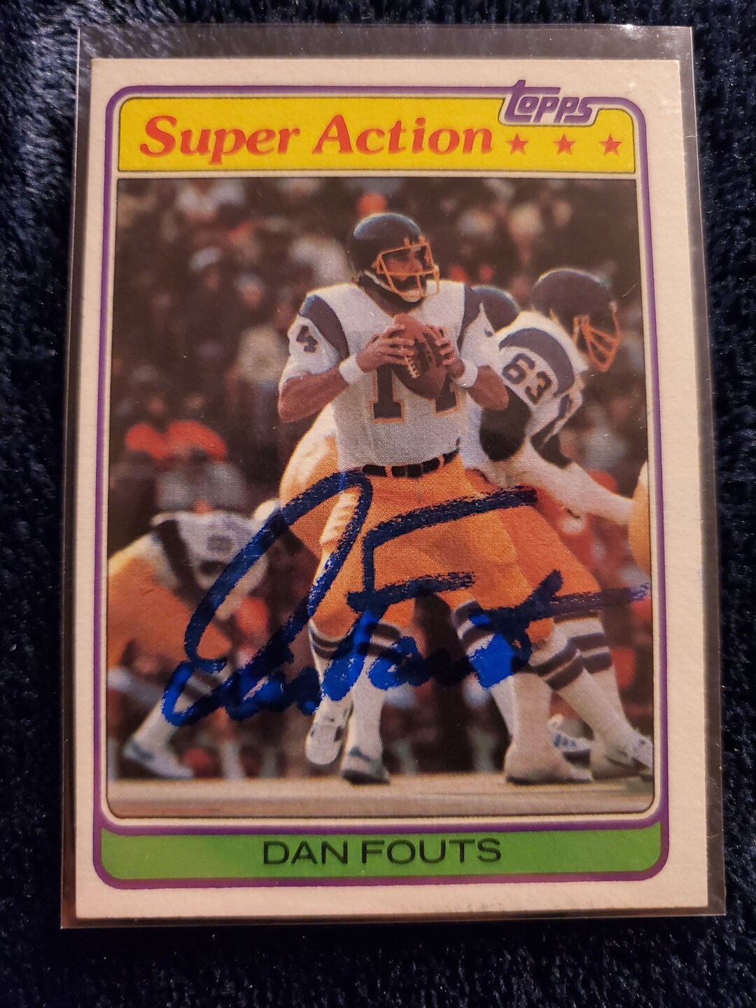Dan Fouts Authentic Hand Signed 1981 Topps Card Autographed San Diego ...