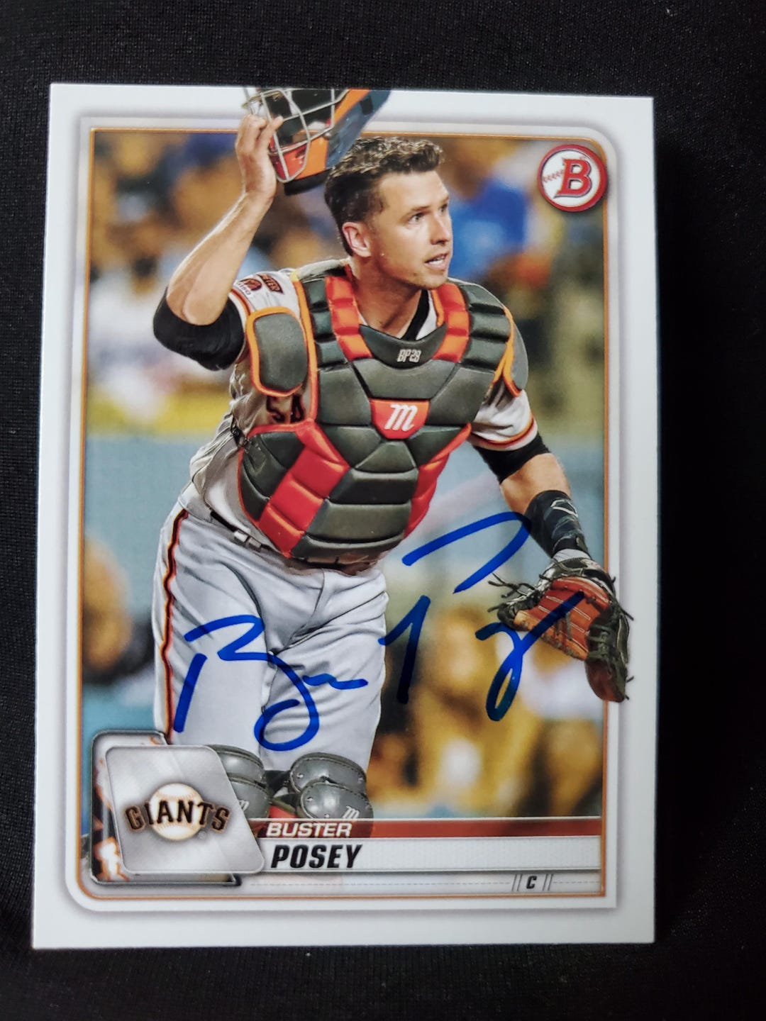 Buster Posey Authentic Hand Signed 2016 Topps Baseball Card San ...