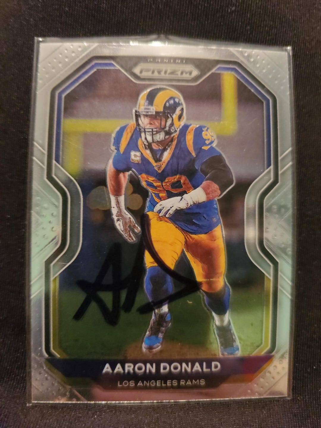 Aaron Donald Authentic Signed Panini Prizm Card Autographed Football ...