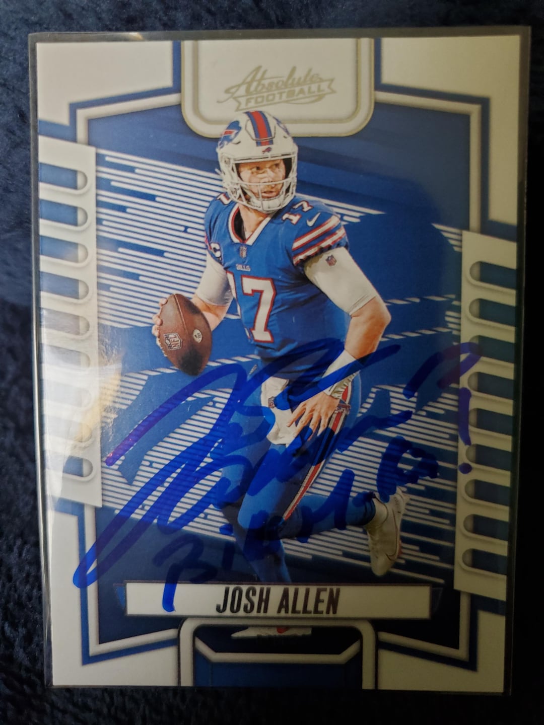 Josh Allen Authentic Hand Signed 2023 Panini Football Card Buffalo ...