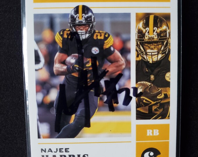 Najee Harris Authentic Hand Signed 2022 Chronicles Football Card ...