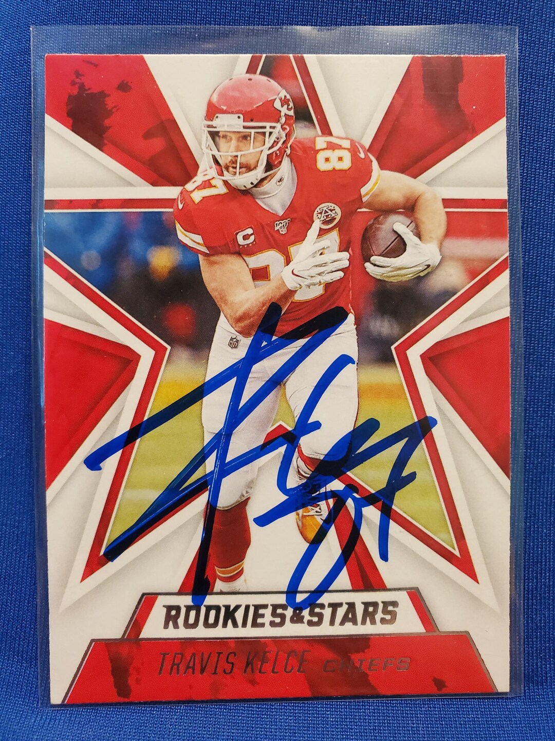 Travis Kelce Authentic Hand Signed Football Card Autographed Future HOF ...