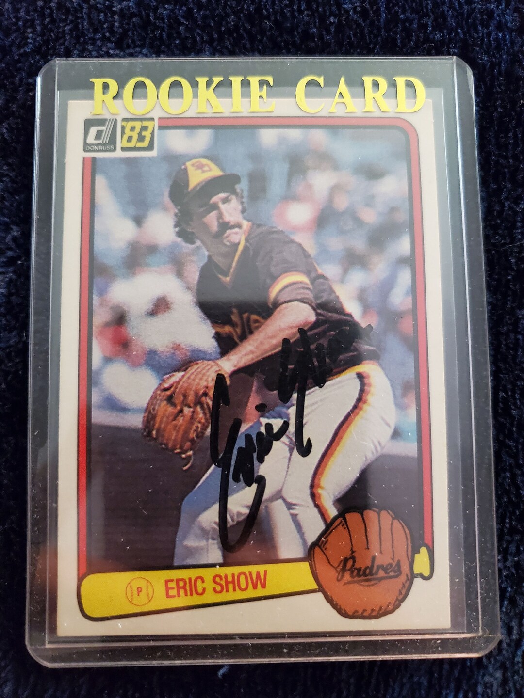 Eric Show Authentic Hand Signed 1983 Donruss Rookie Card Autographed ...