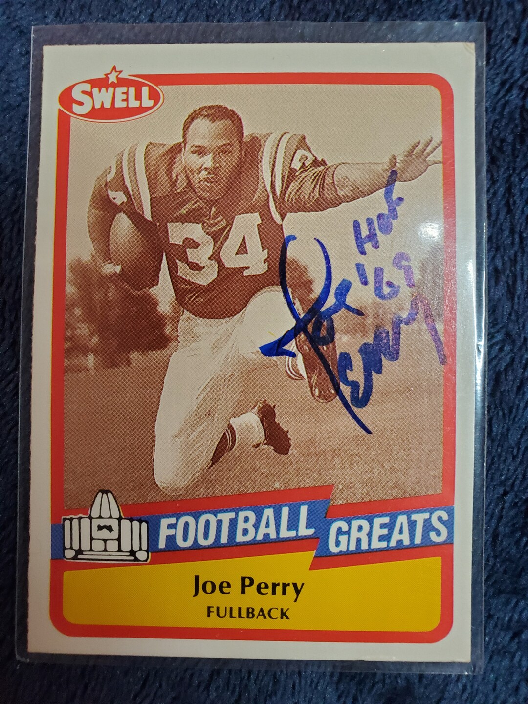 Joe Perry Authentic Hand Signed 1989 Swell Card Autographed HOF Auto ...