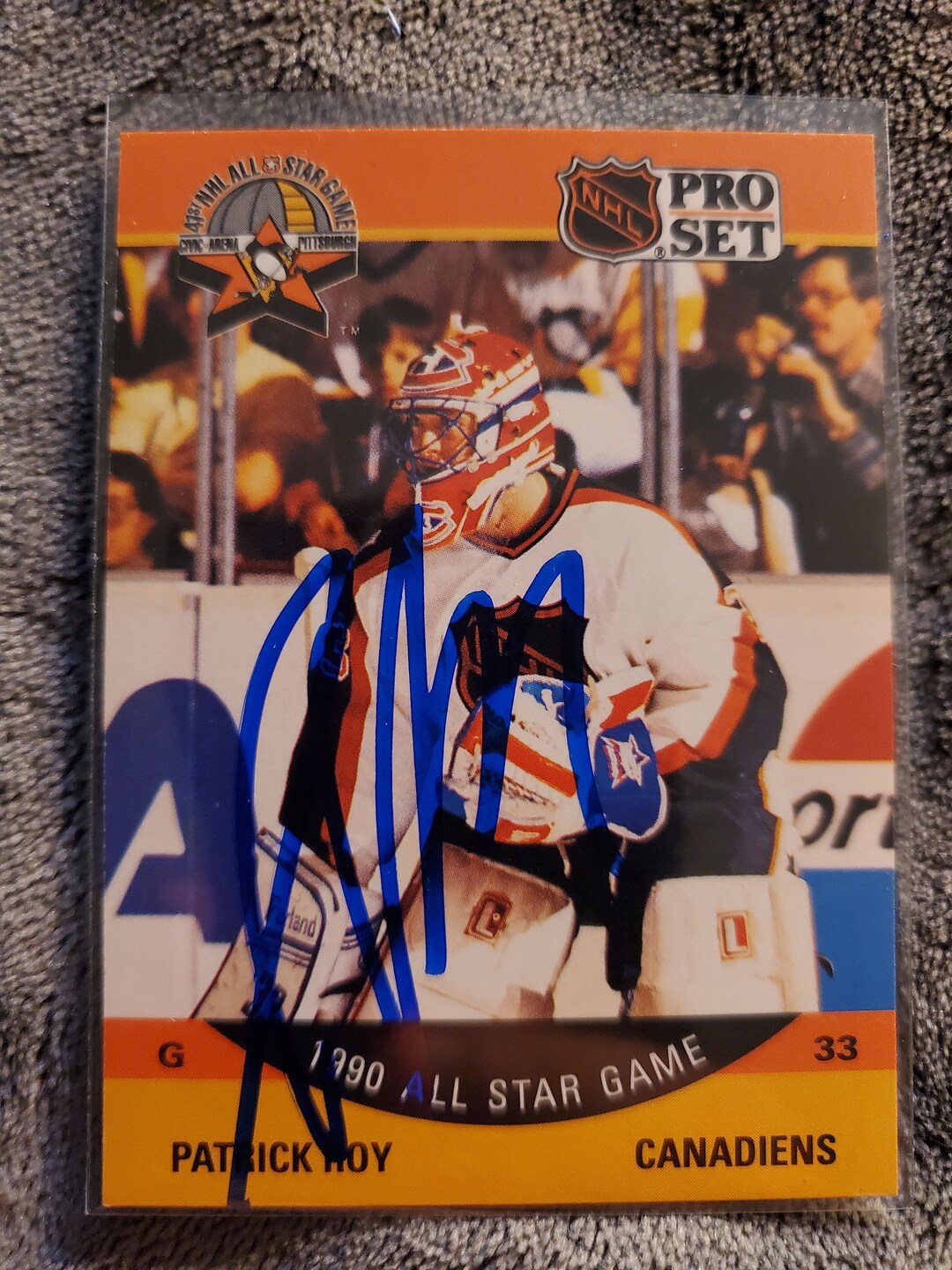 Patrick Roy Signed 1990 Pro Set Card Montreal Canadians - Etsy