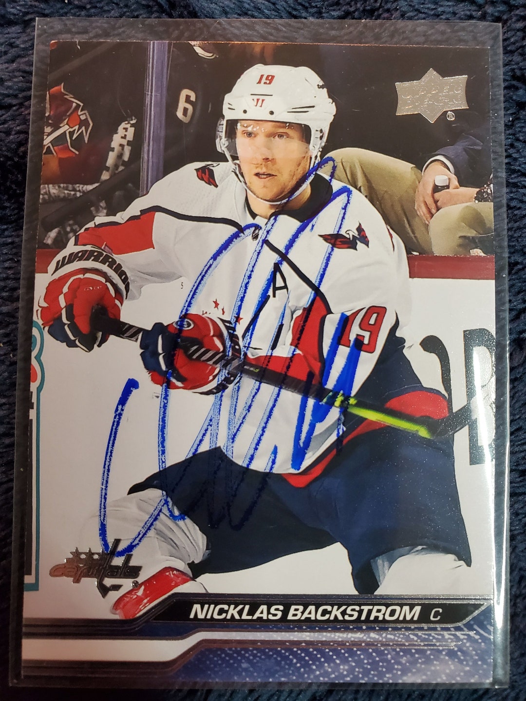 Nicklas Backstrom Authentic Hand Signed 2023 Upper Deck Card ...