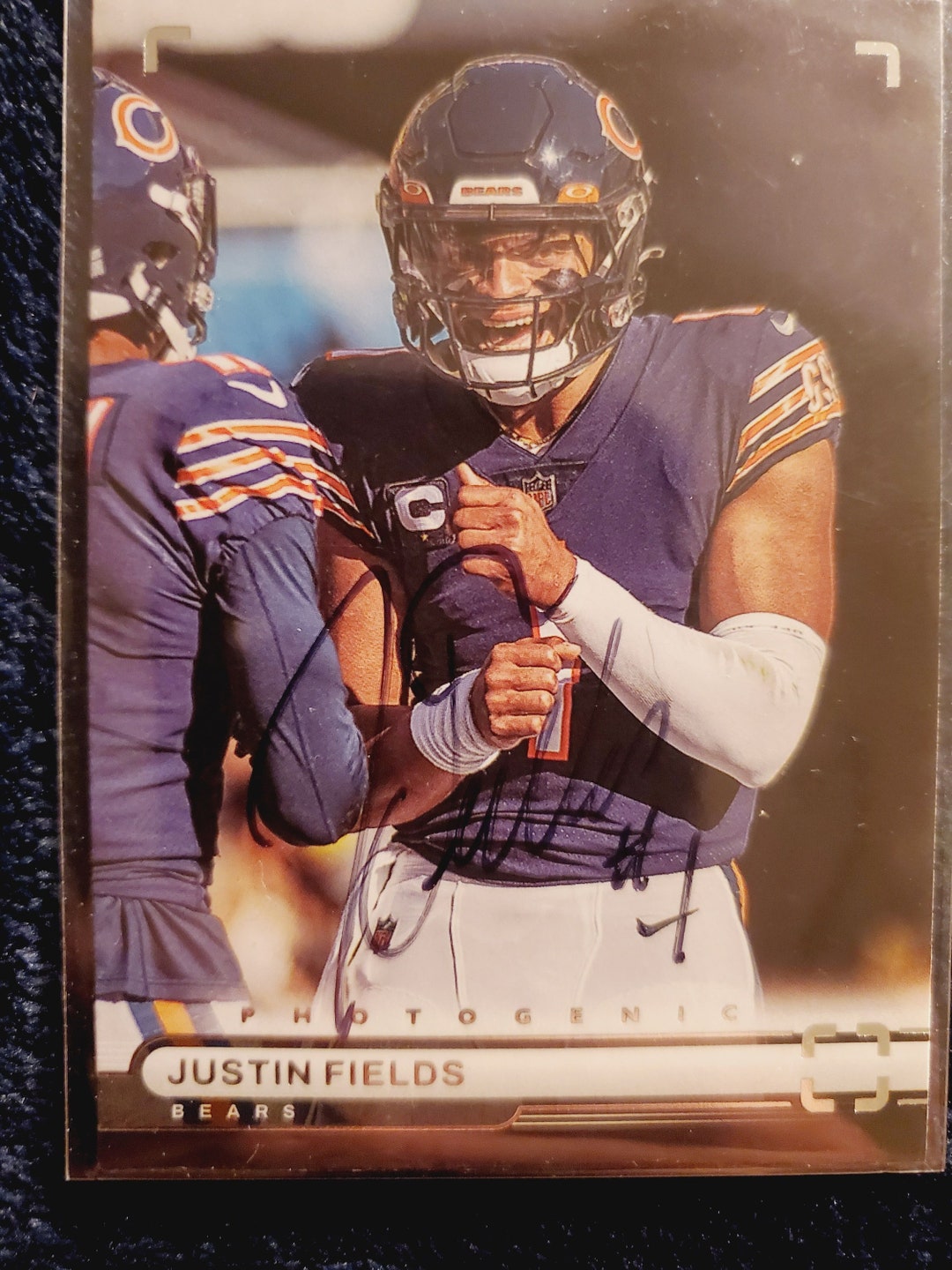 Justin Fields Authentic Hand Signed 2022 Panini Card Autographed ...