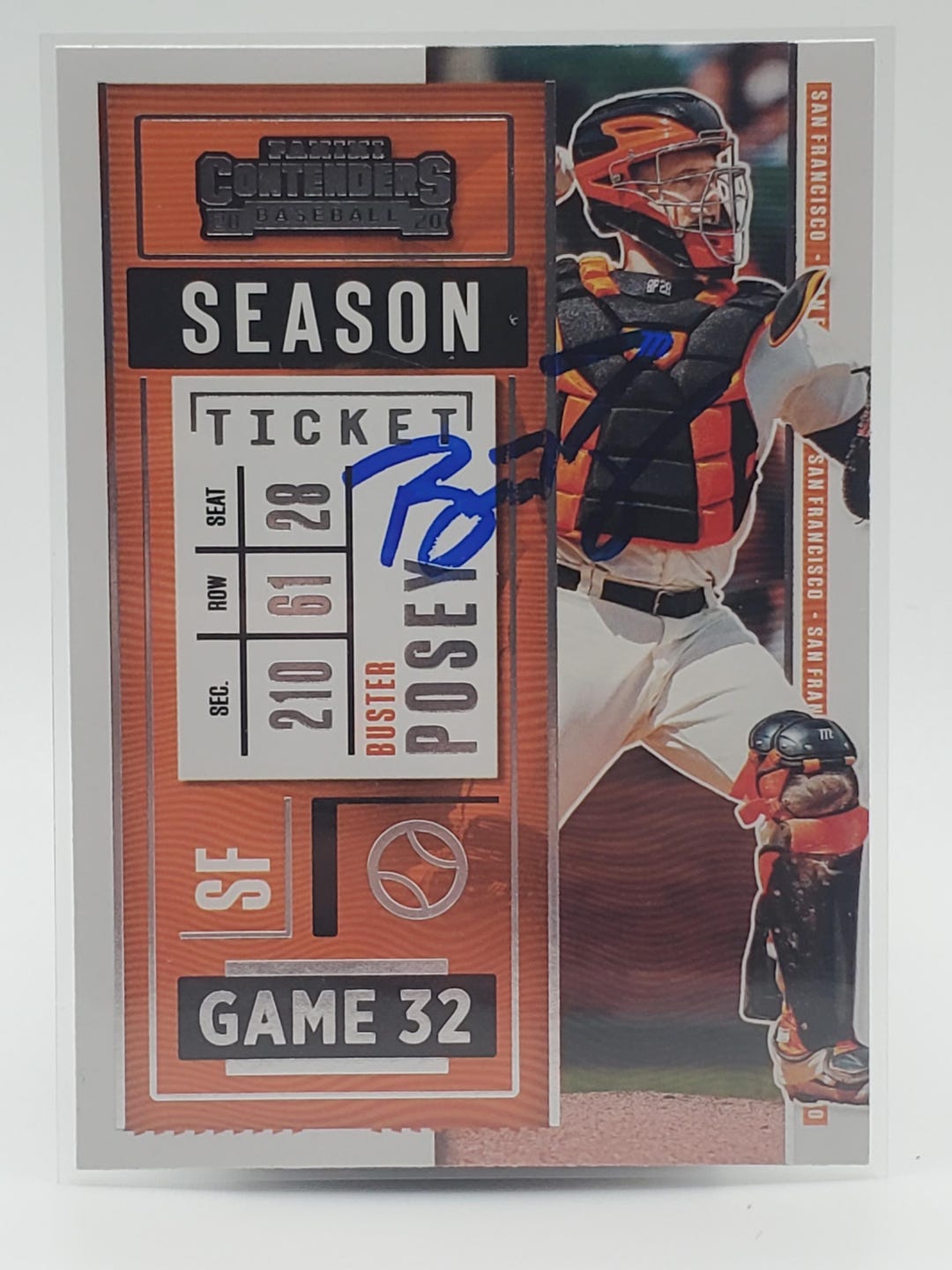 Buster Posey Authentic Hand Signed Panini Baseball Card San Francisco ...