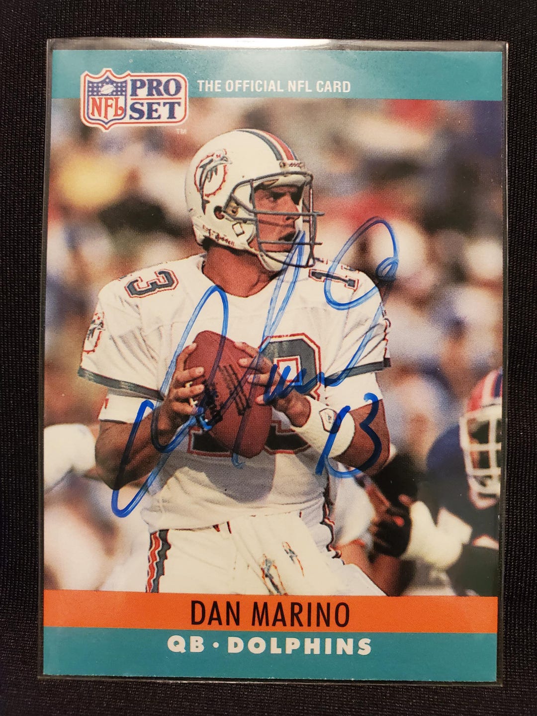 Dan Marino Authentic Hand Signed 1990 Pro Set Card Autographed HOF Pro ...