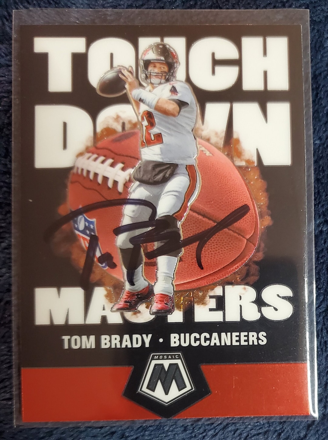 Tom Brady Authentic Hand Signed 2020 Panini Mosaic Football Card ...