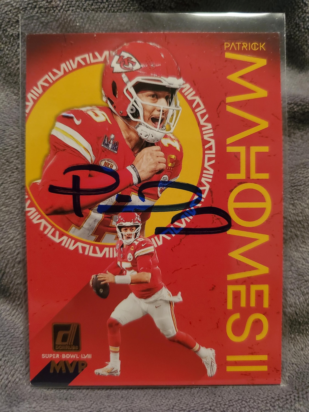 Patrick Mahomes Authentic Hand Signed Donruss Card Autographed Future ...
