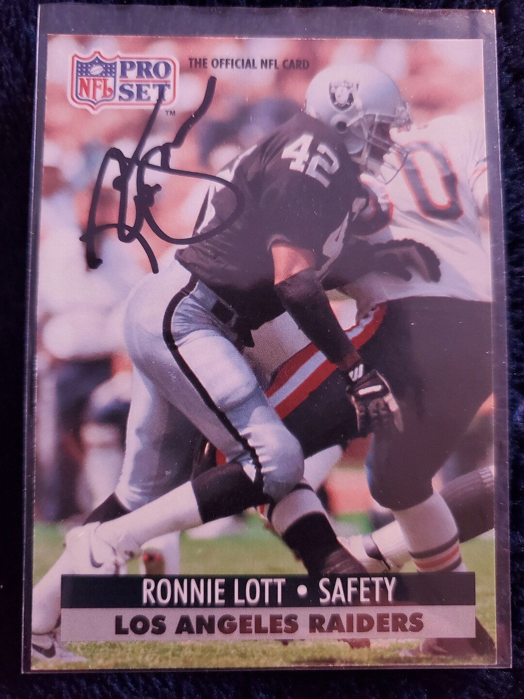 Ronnie Lott Authentic Hand Signed 1991 Pro Set Card Autographed HOF San ...