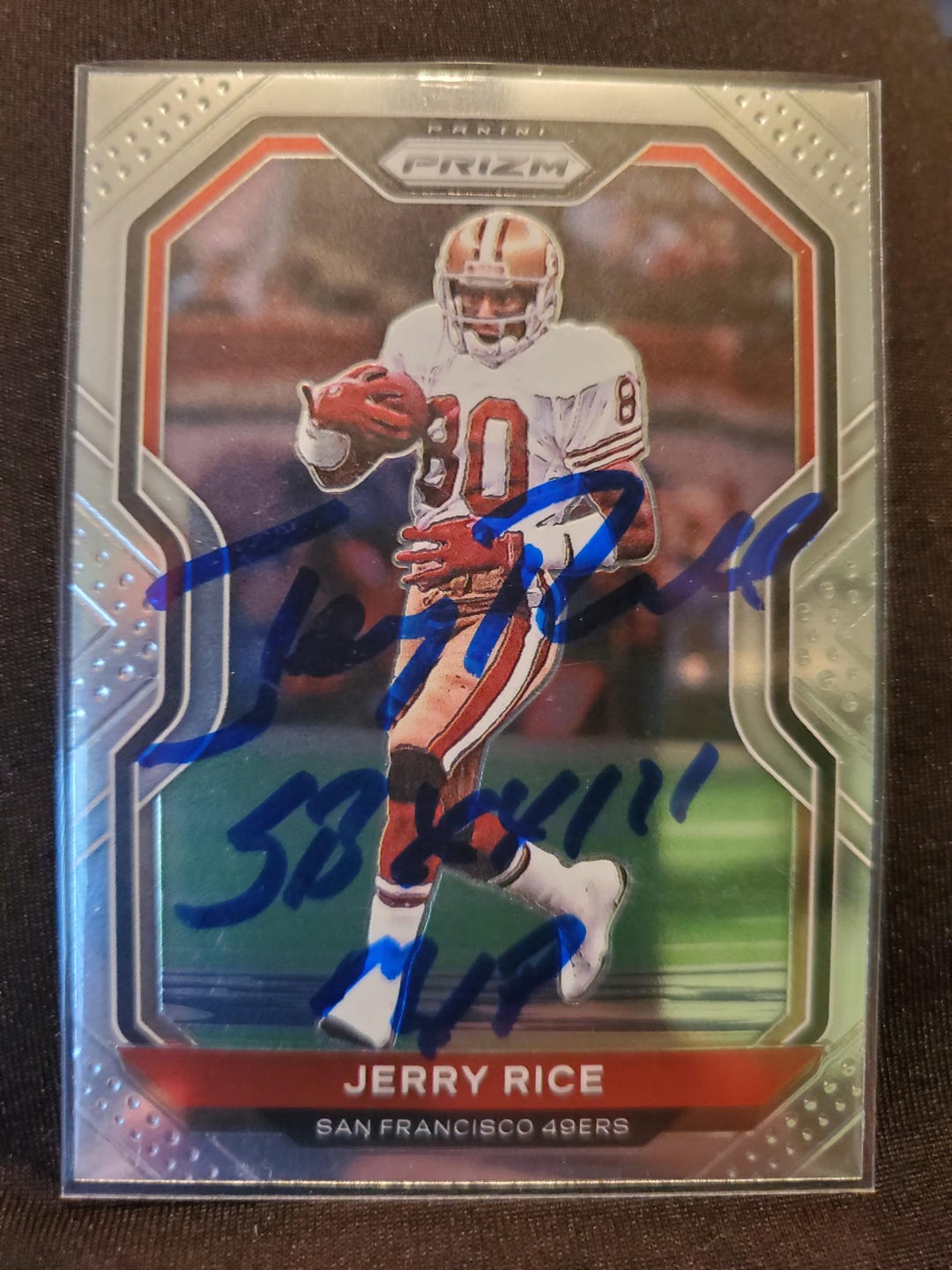 Jerry Rice Authentic Hand Signed 2020 Prizm Card Autographed HOF ...