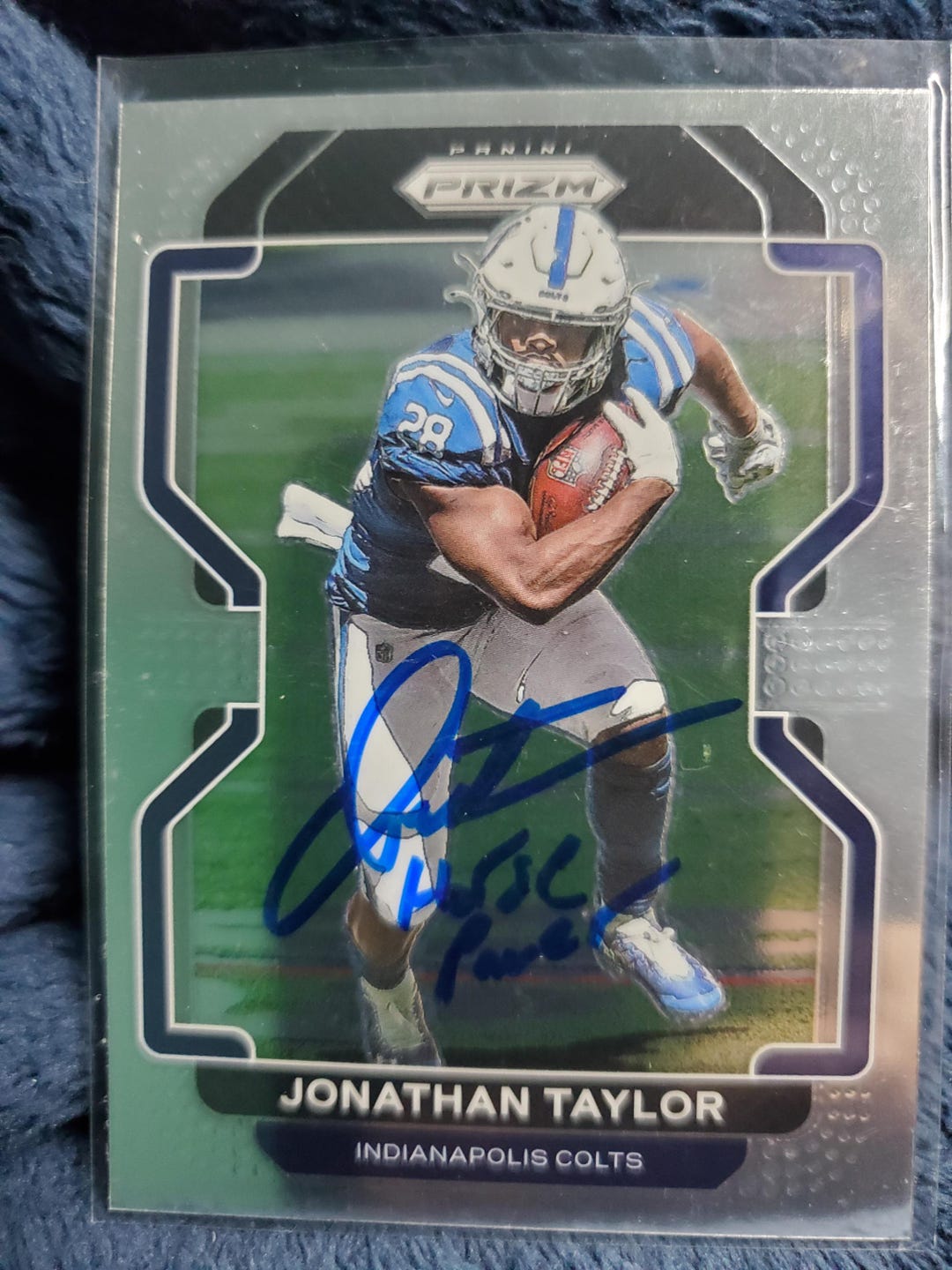 Jonathan Taylor Authentic Hand Signed 2021 Panini Card Autographed ...