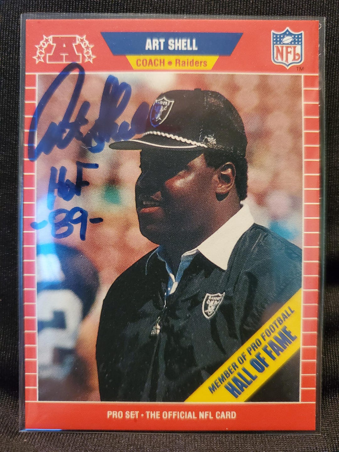 Art Shell Signed 1989 Pro Set Card Autographed HOF Autographed Card ...
