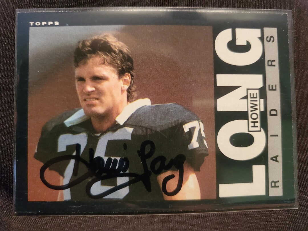 Howie Long Authentic Hand Signed 1985 Topps Card Autographed HOF ...