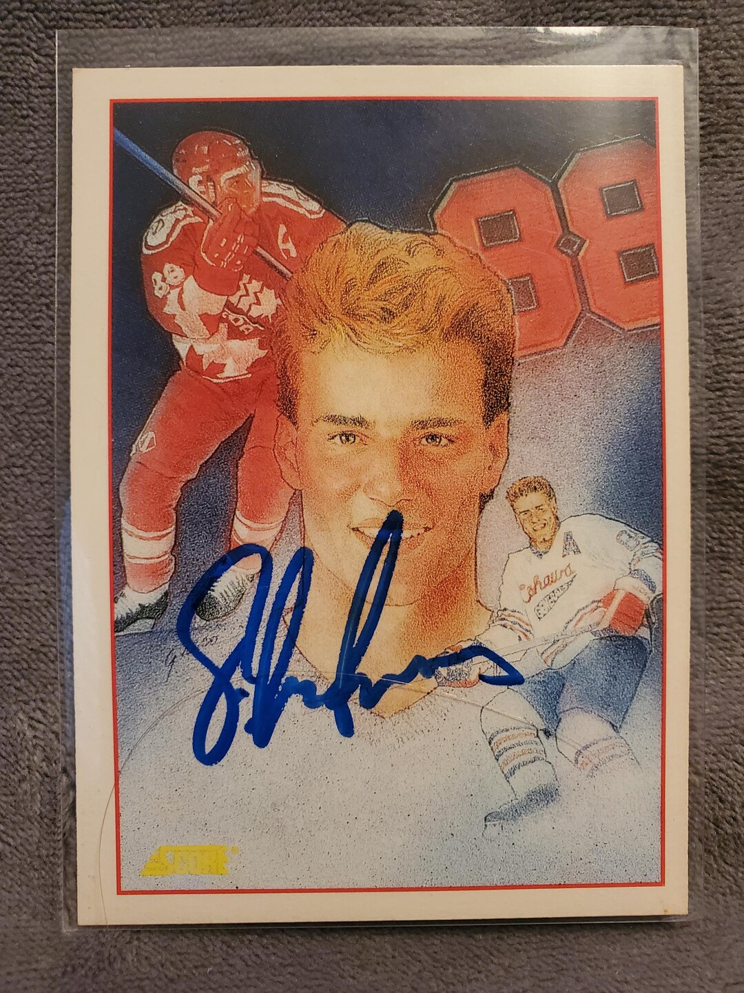 Eric Lindros Authentic Hand Signed 1991 Score Rookie Card Philadelphia ...
