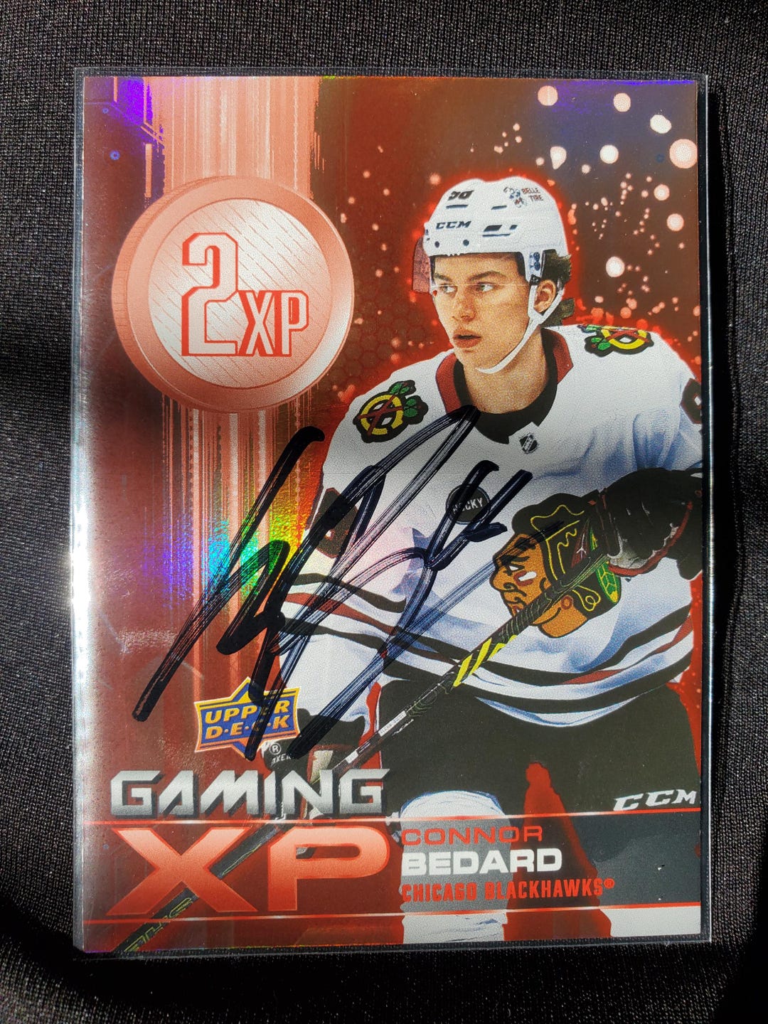 Connor Bedard Authentic Hand Signed Upper Deck Card Autographed Hockey ...