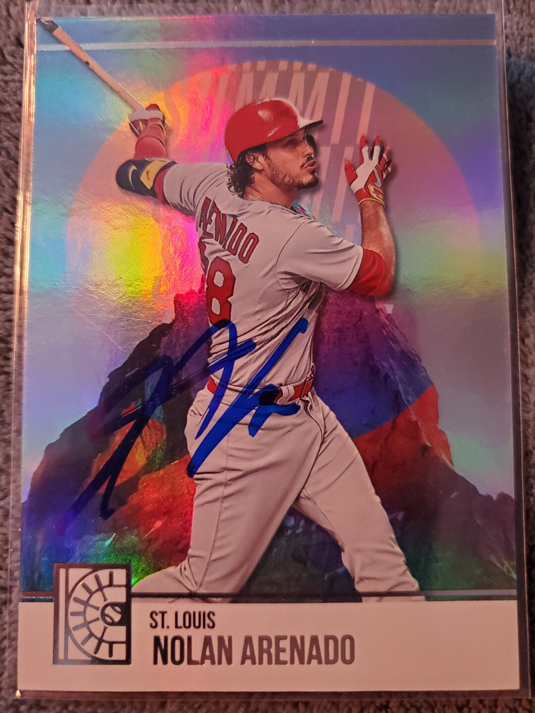 Nolan Arenado Authentic Hand Signed 2022 Panini Capstone Baseball Card ...