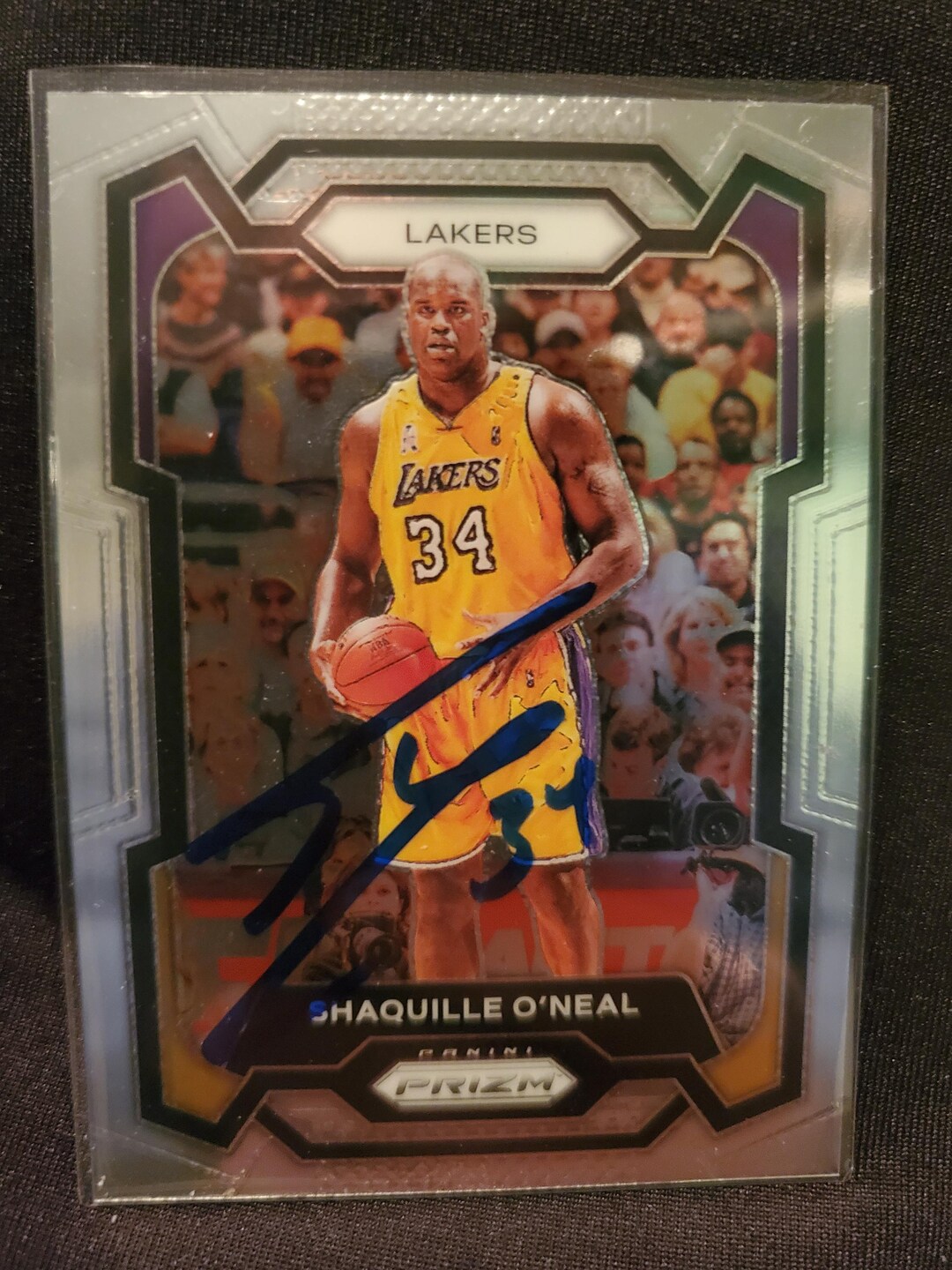 Shaquille O'neal Authentic Hand Signed 2023 Prizm Basketball Card ...