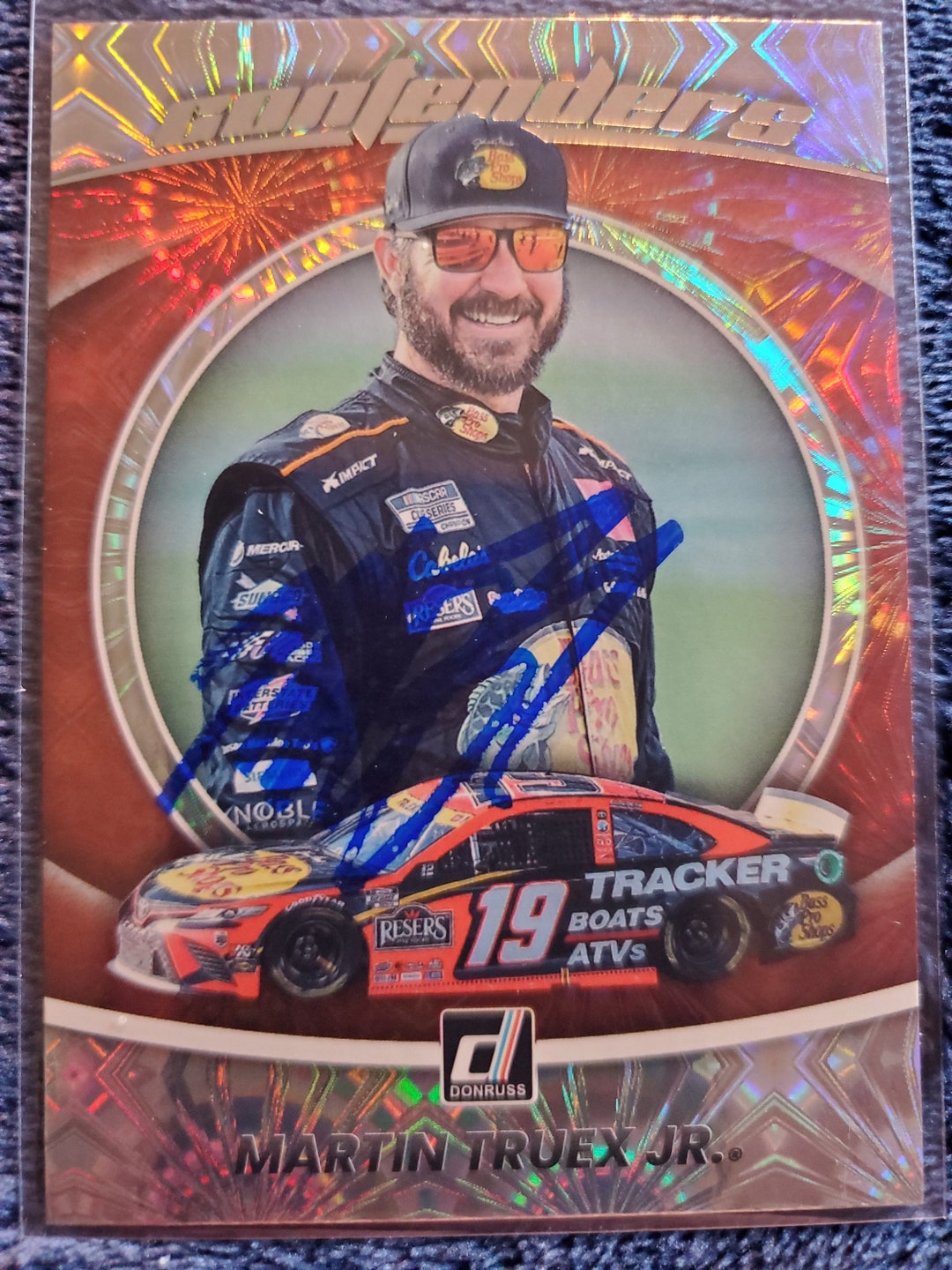 Martin Truex Authentic Hand Signed 2022 Donruss Contenders Card Future ...