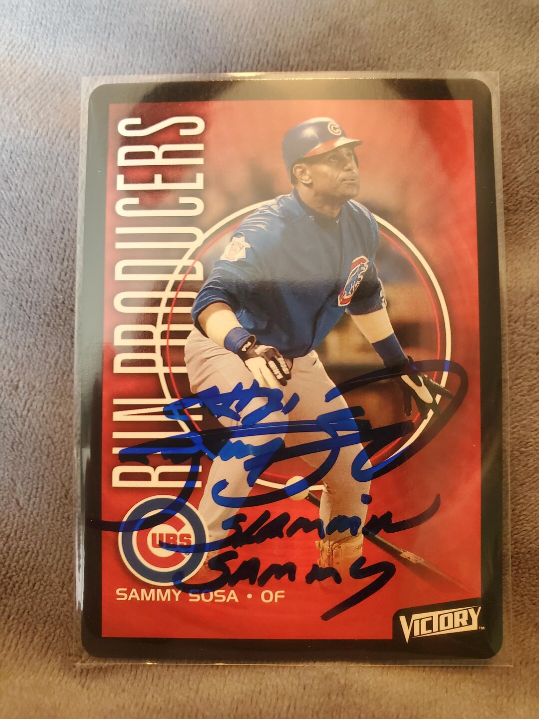 Sammy Sosa Authentic Hand Signed 2003 Upper Deck Baseball Card ...