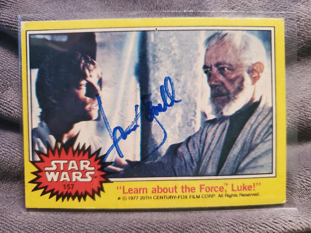 Mark Hamill Hand Signed Original 1977 Topps Star Wars A New Hope Card ...