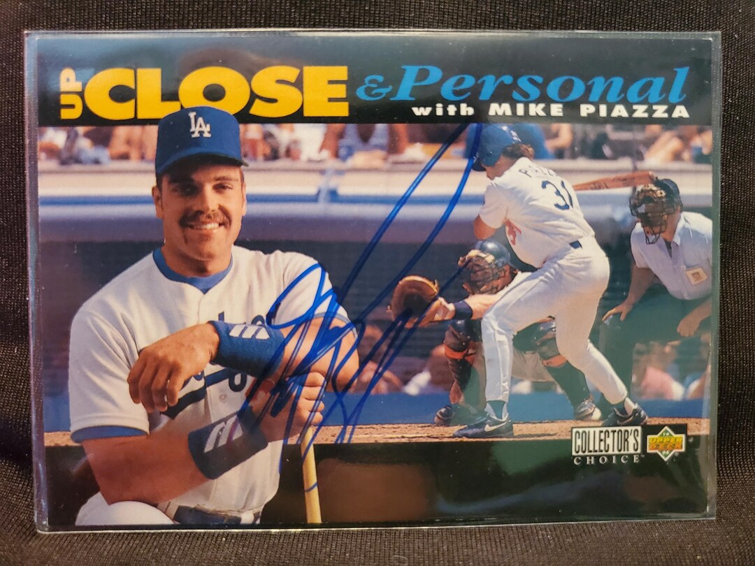 Mike Piazza Authentic Hand Signed 1994 Upper Deck Baseball Card Los ...