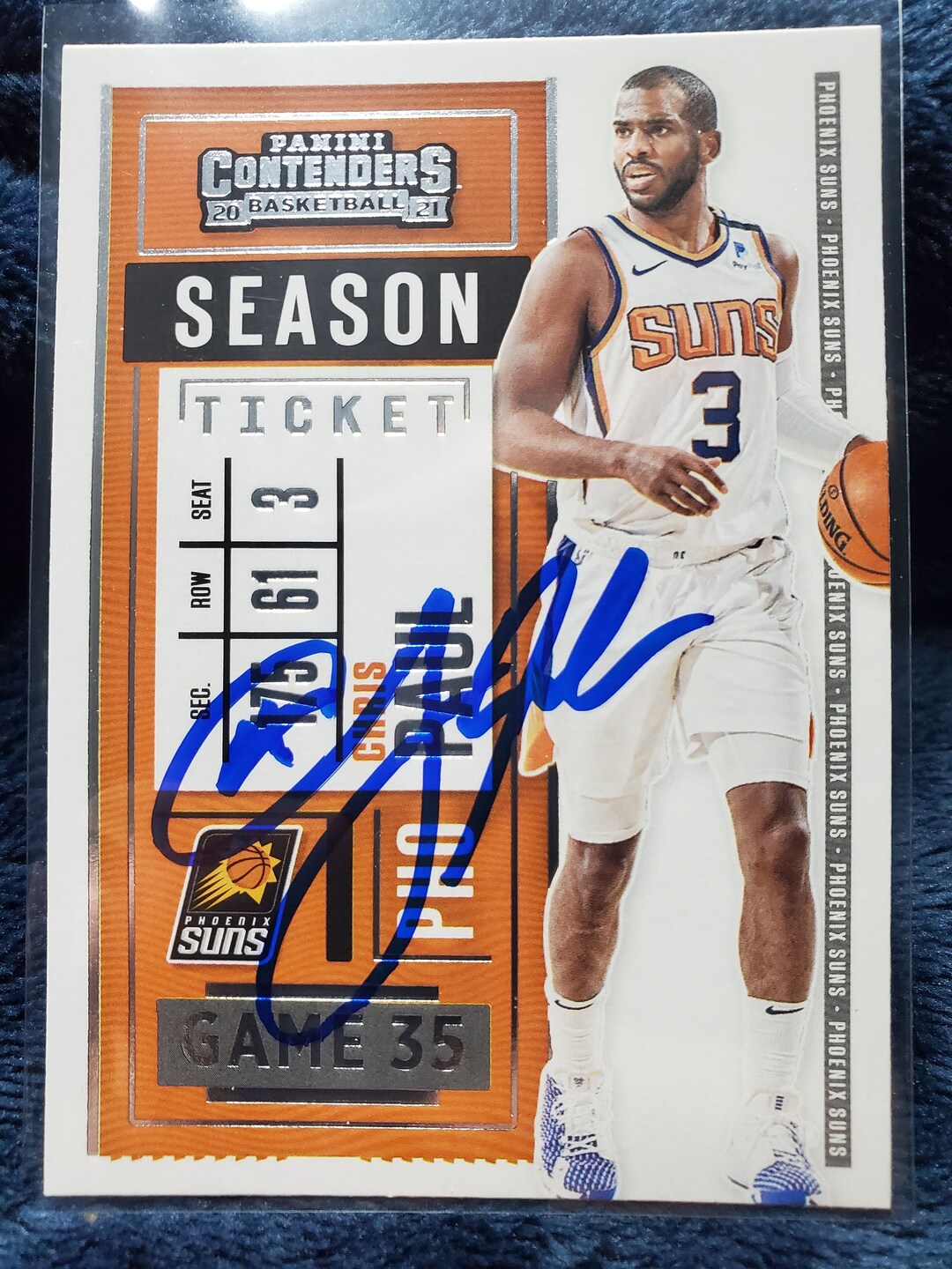 Chris Paul Authentic Hand Signed NBA Hoops Basketball Card Autographed ...