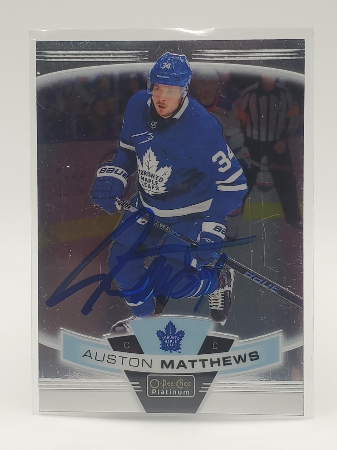Auston Matthews Authentic Hand Signed Upper Deck Card Autographed ...