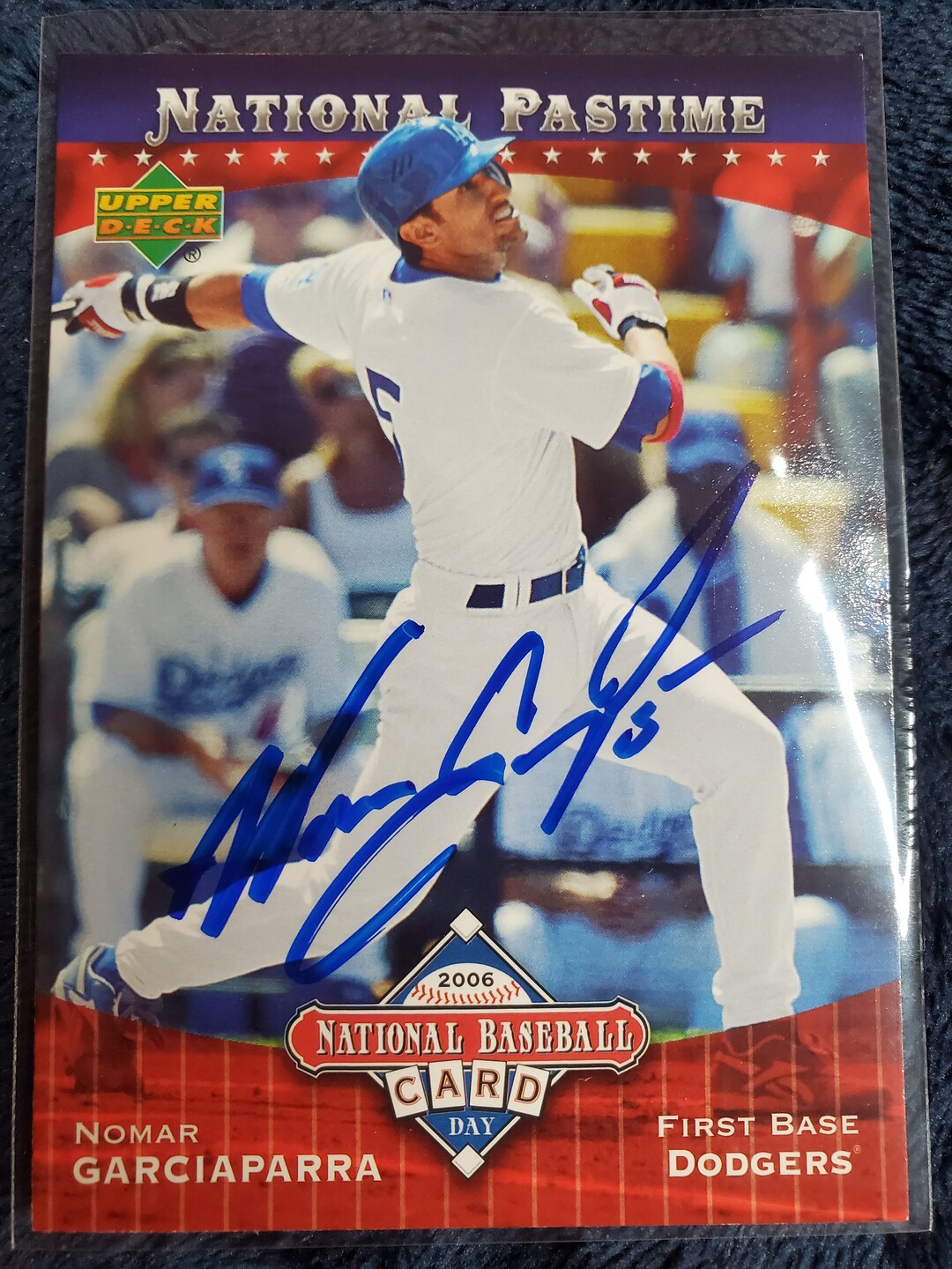 Nomar Garciaparra Authentic Hand Signed 2006 Upper Deck Card Autographed Autograph Baseball ...