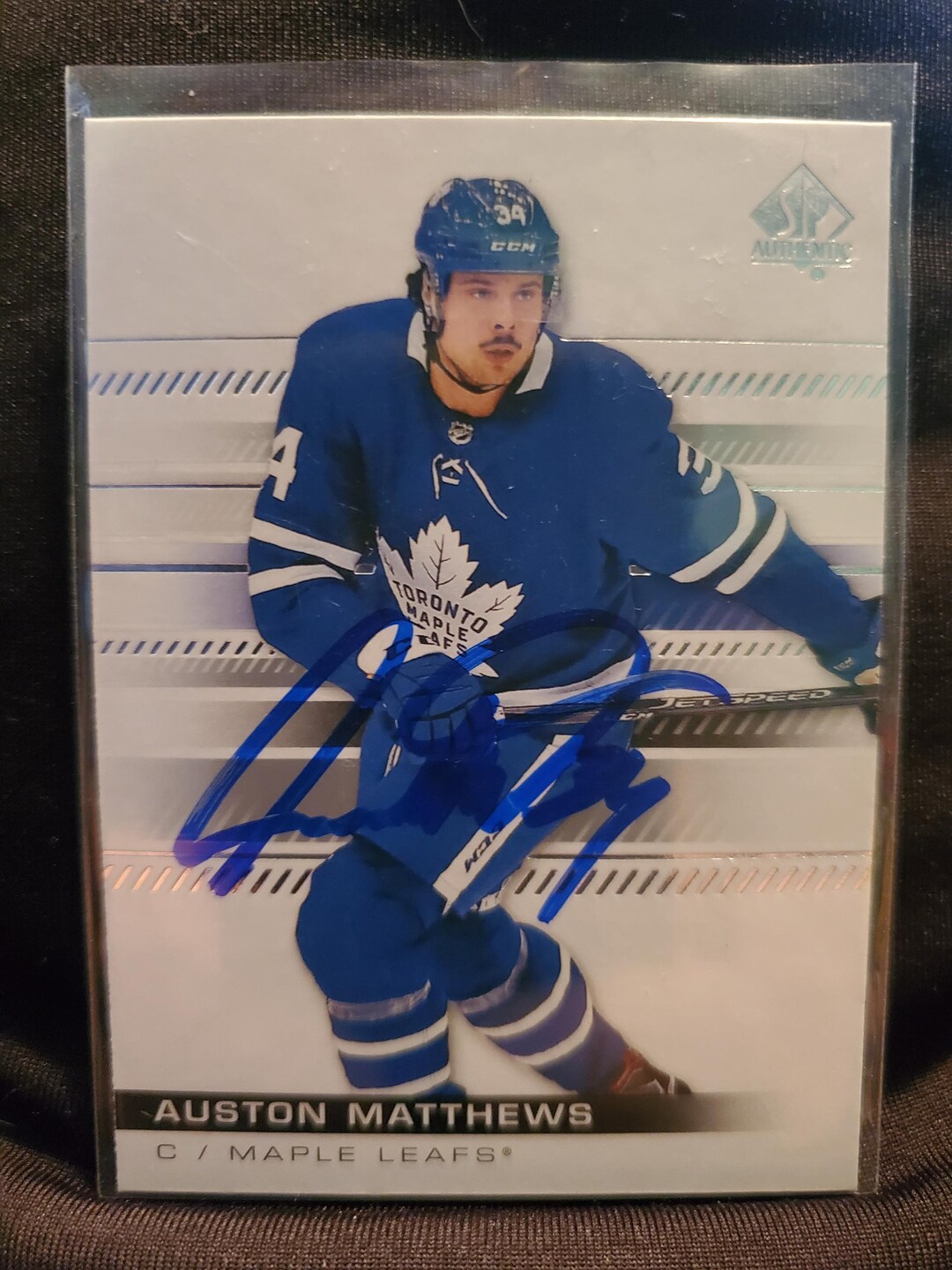 Auston Matthews Authentic Hand Signed Upper Deck Card Autographed ...