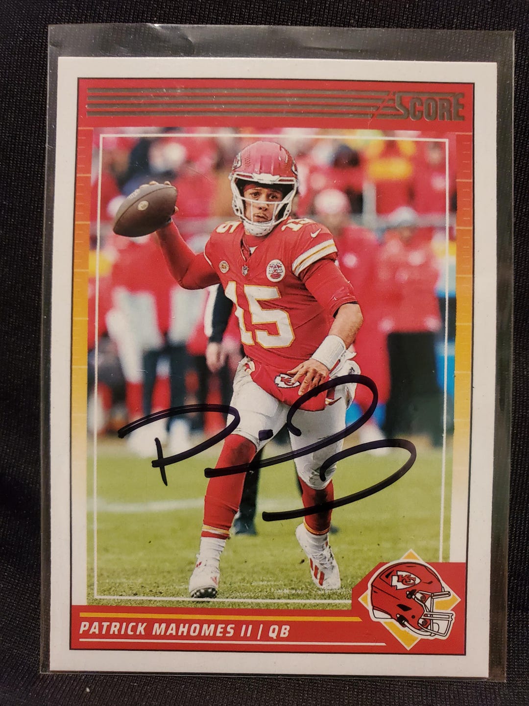 Patrick Mahomes Authentic Hand Signed Panini Card Autographed Future ...